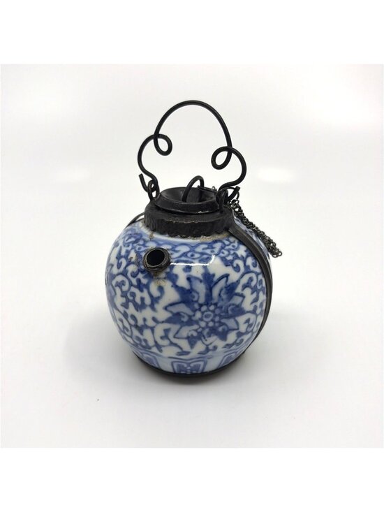 Hand Made | Accents | Antique Chinese Blue White Porcelain Opium Water ...